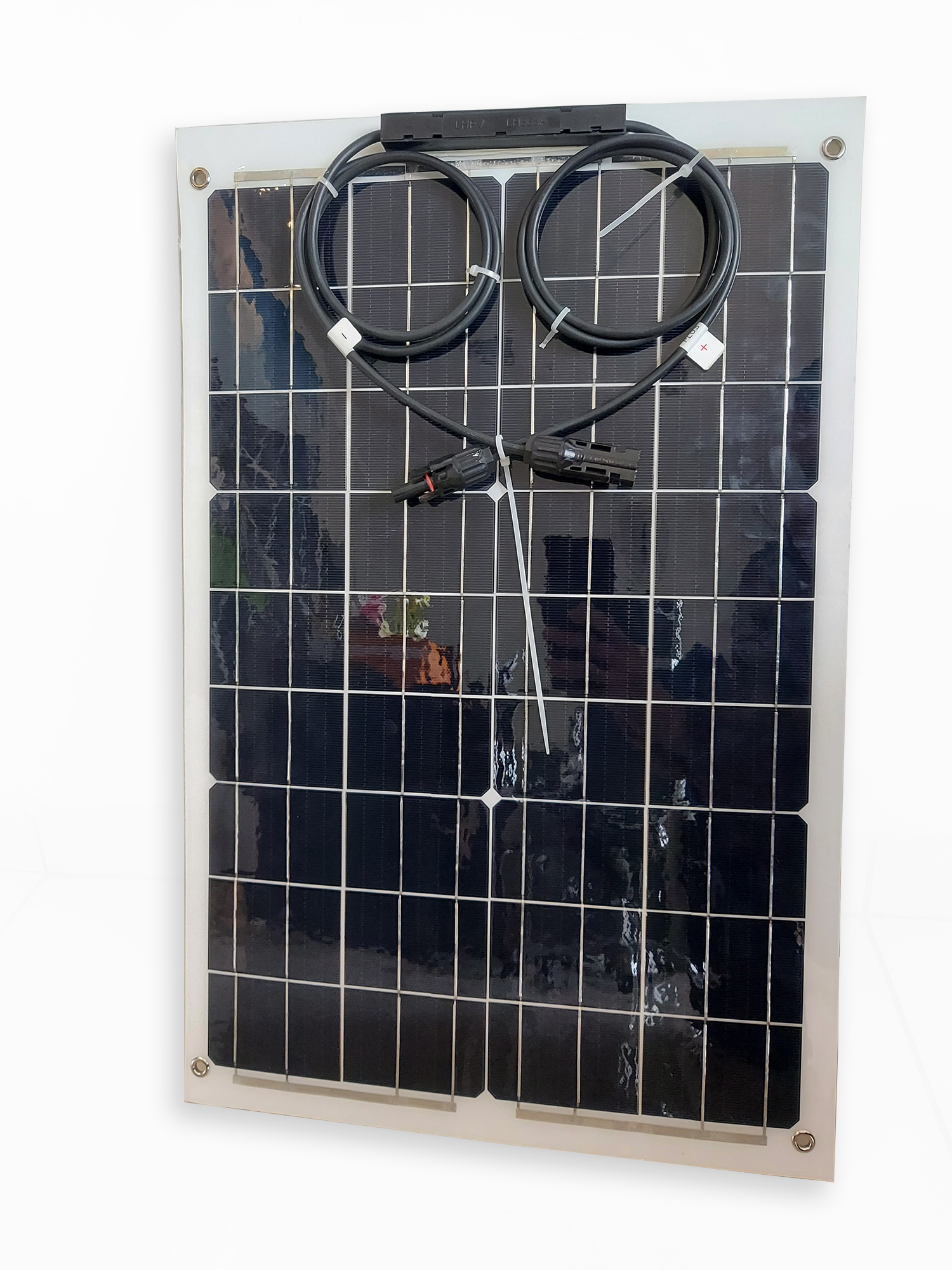 Módulo / painel / placa Solar Fotovoltaica 30w Flexível Monocristalino ...
